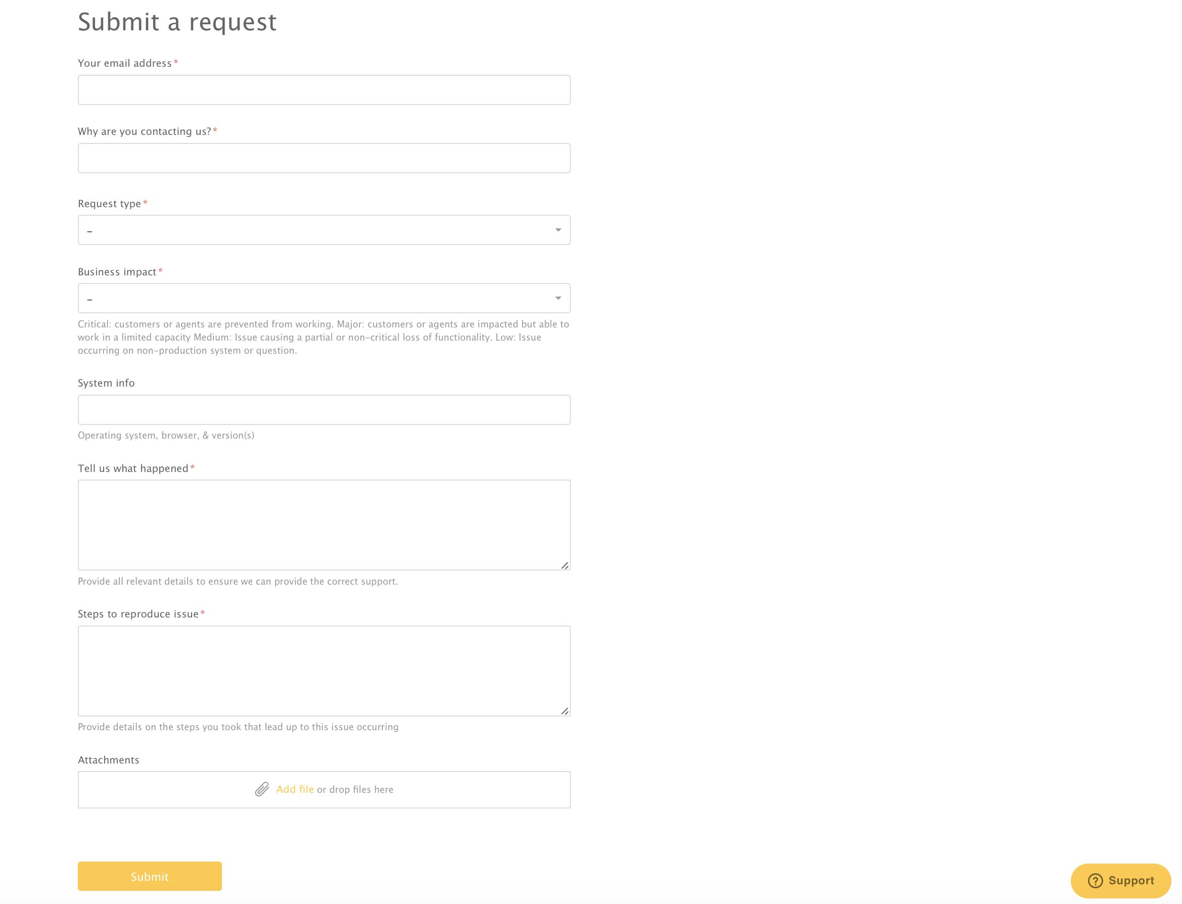 How to log an issue or request – Insured by Us