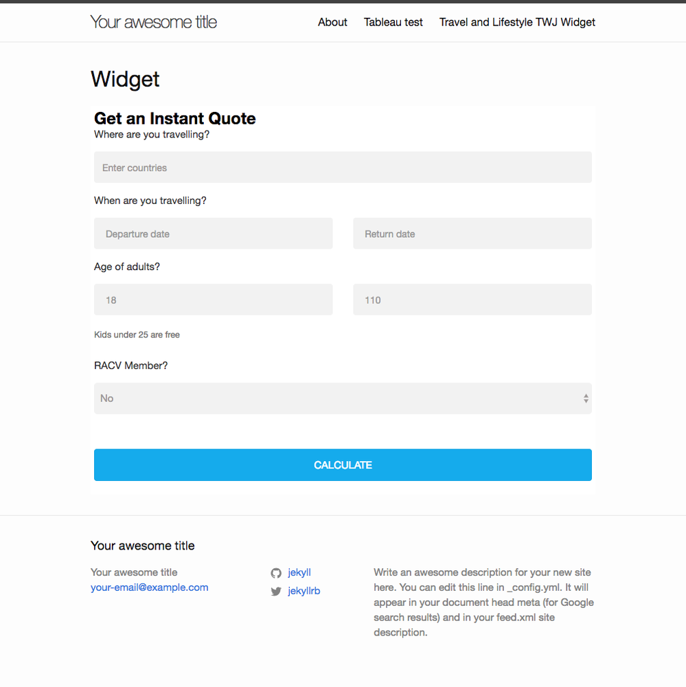 8. Quote Widget – Insured by Us